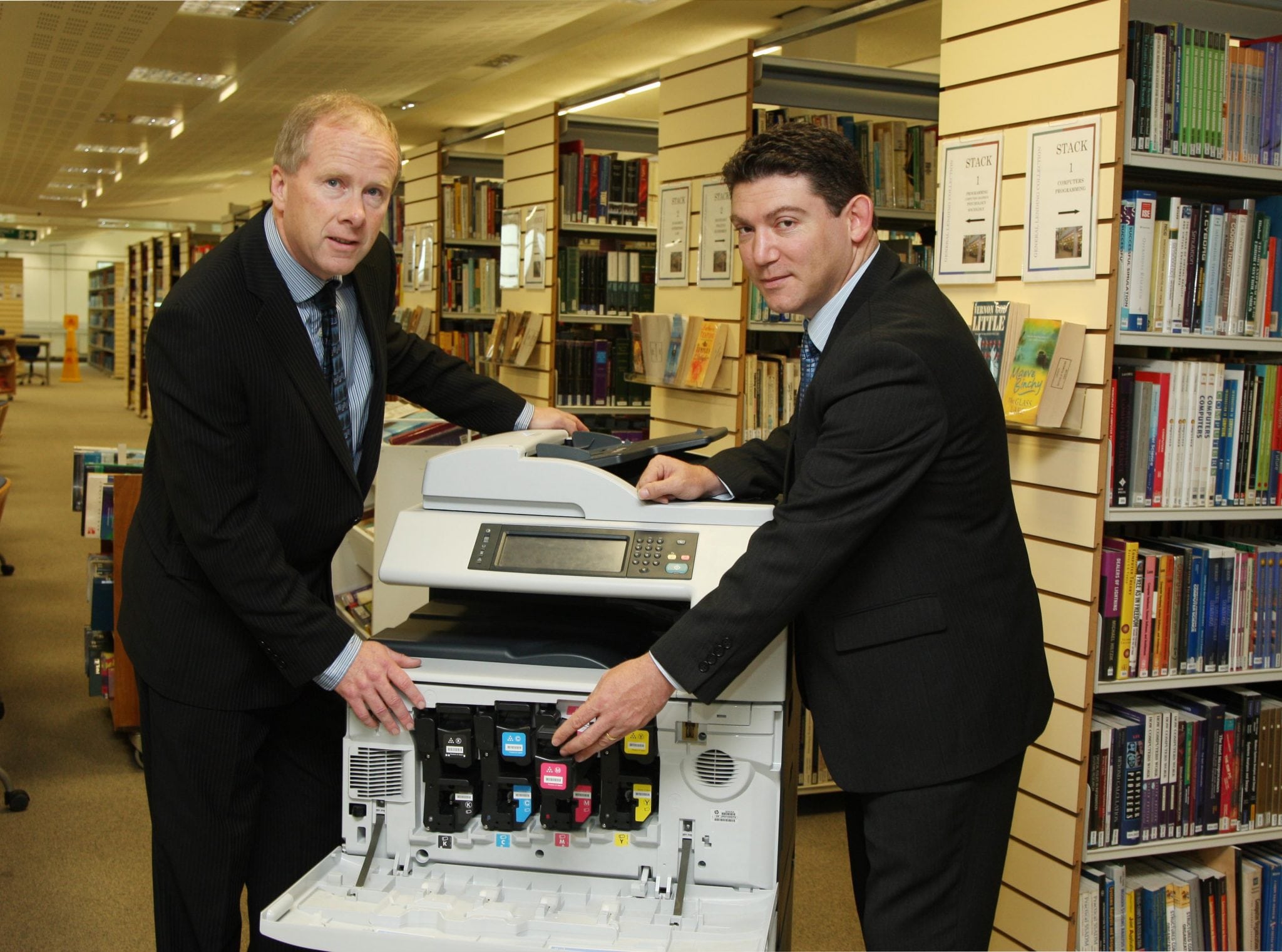 Pictured in the library at IT Carlow are Fergal Flanagan, IT Carlow and ...